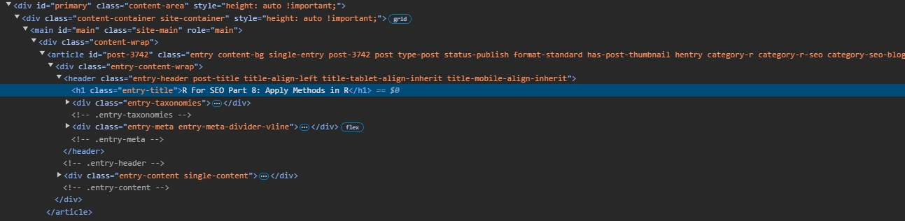 R For Seo Part 9 Web Scraping With R And Rvest
